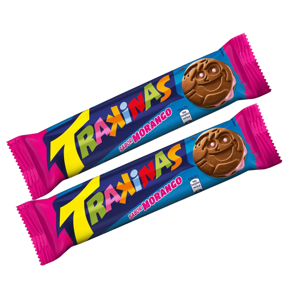 Trakinas Biscoito Recheado Morango - 2 UNIDADES — Everyday Brazil ...
