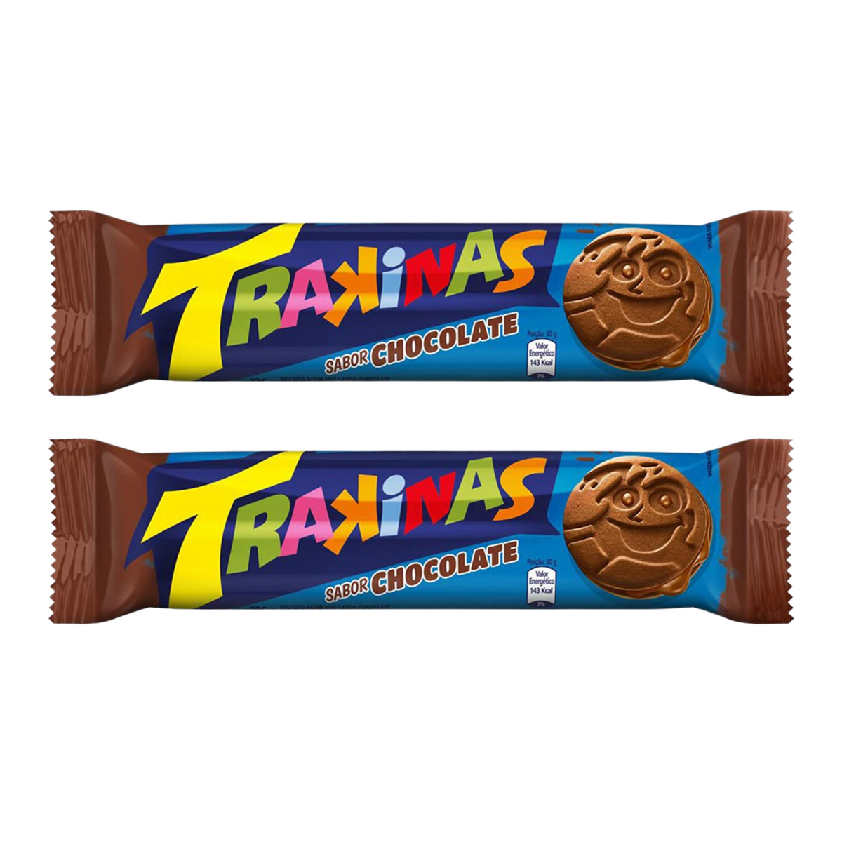 Trakinas Biscoito Recheado Chocolate 126g – 2 Unidades — Everyday ...