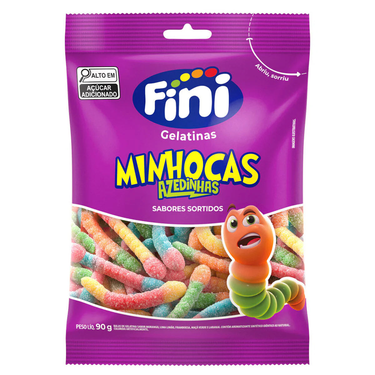 Fini Bala Gelatina Minhoca Citrica 90g — Everyday Brazil - Supermercado ...
