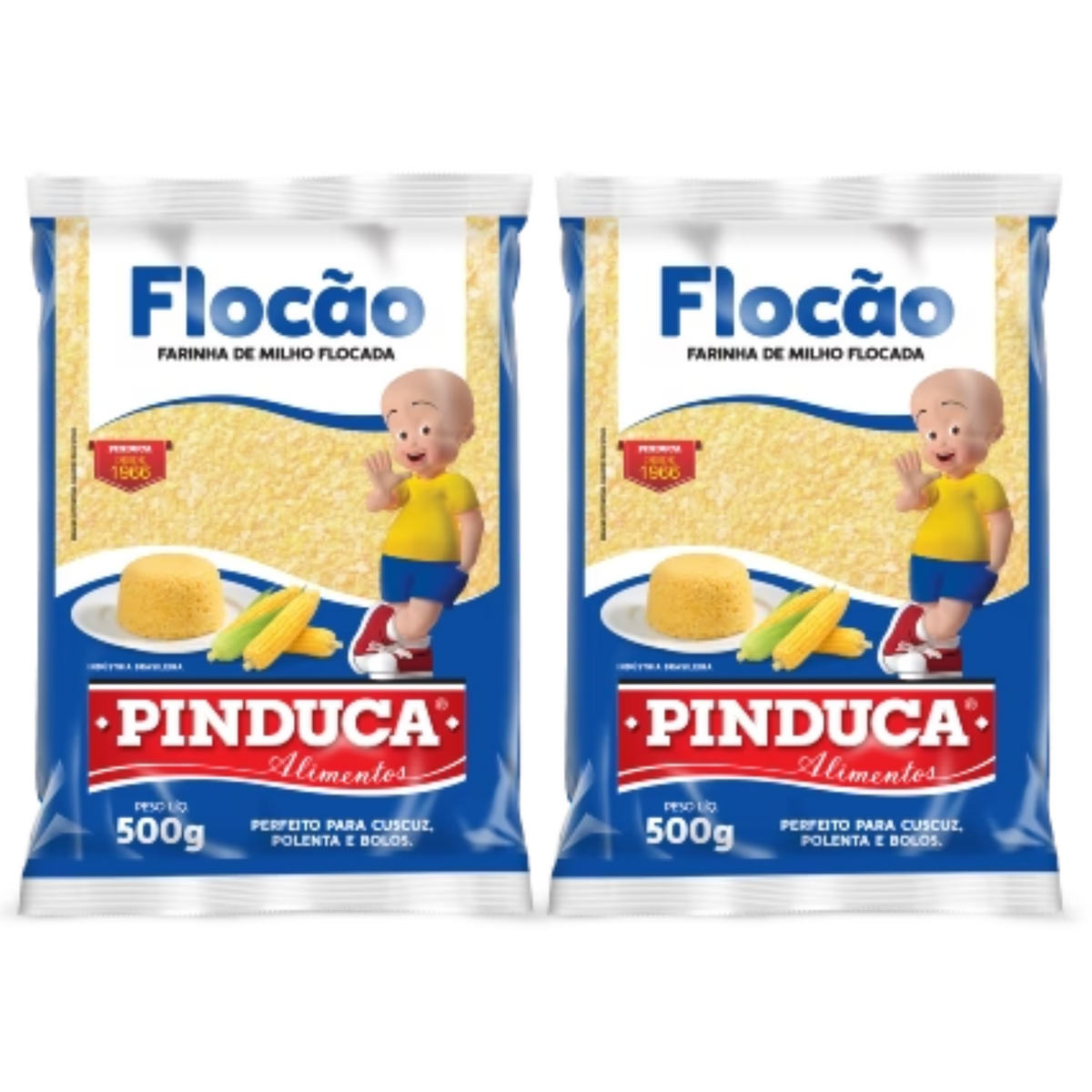 Pinduca Milho Flocão 500g - 2 Uni — Everyday Brazil - Supermercado ...