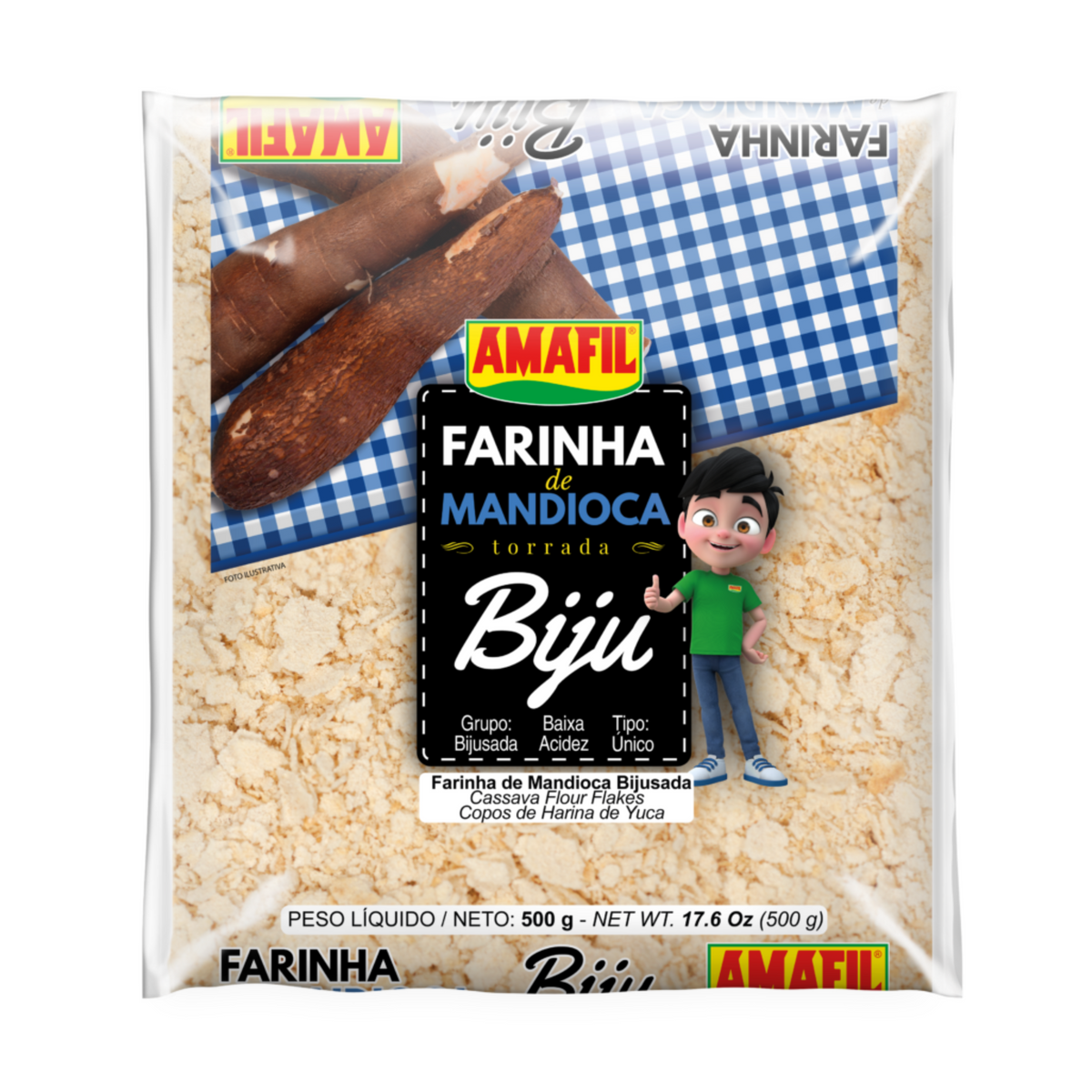Amafil Farinha de Mandioca Torrada Biju 500g — Everyday Brazil ...
