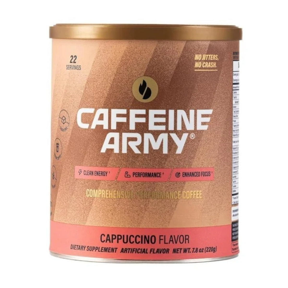 Caffeine Army SuperCoffee Cappuccino 220g — Everyday Brazil ...