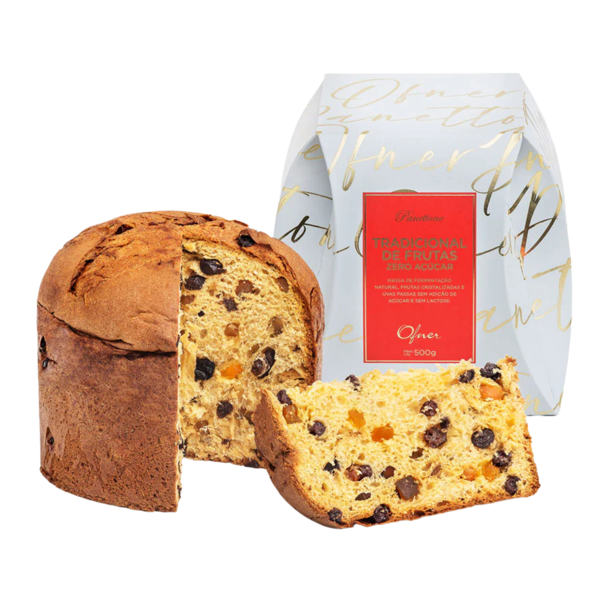 Ofner Panettone Tradicional Frutas ZERO Açúcar 500g — Everyday Brazil ...