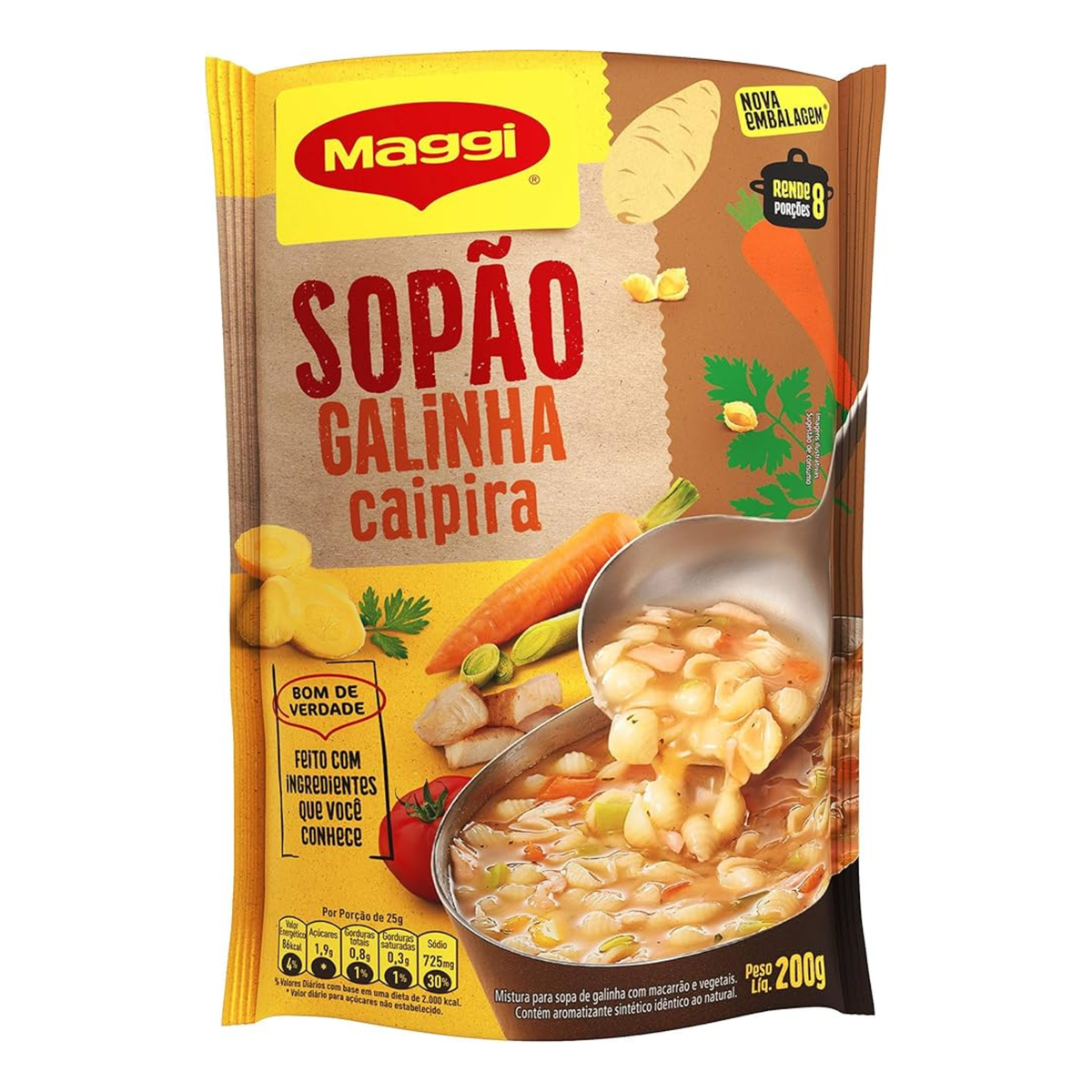 Maggi Sopao Galinha Caipira 200g — Everyday Brazil - Supermercado ...