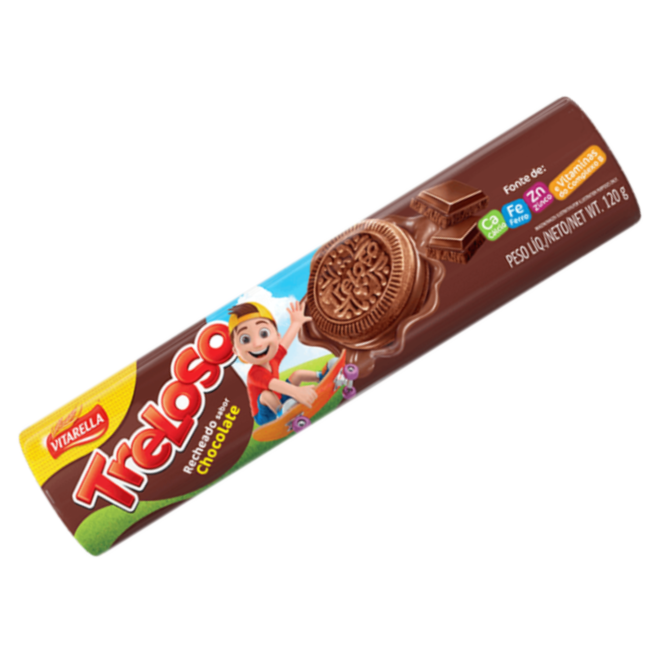 Vitarella Treloso Biscoito Recheado Chocolate 120g — Everyday Brazil ...